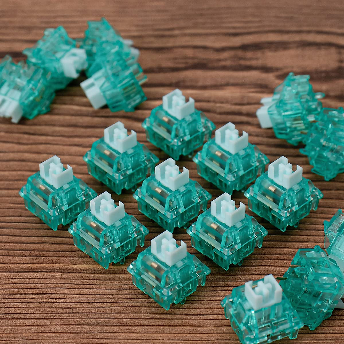 Mintcaps Linear Keyboard Switches Set 5 Pin Lubed Tactile Mechanical Keyboard Switches for Mechanical Gaming Keyboard Green Switches(10pcs)