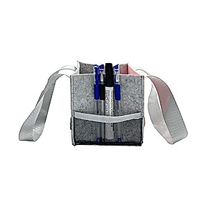 NA Portable Carrying Bag for Toniebox Starter Set and Tonies Figurines，Felt Cloth Carrying Case for Educational Musical Toy，Bag Organizer Fits for Toniebox Starter Setand More Accessories (Pink)