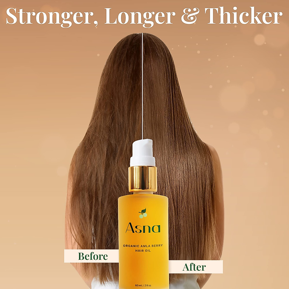 Asna Amla Berry Hair Oil, 100% COLD-PRESSED, Organic, STIMULATES NATURAL GROWTH, Nourishes & Moisturizes Hair/Scalp, AYURVEDIC Blend of VITAMIN C, Antioxidants, Essential Fatty Acids, 30ml (1 oz)