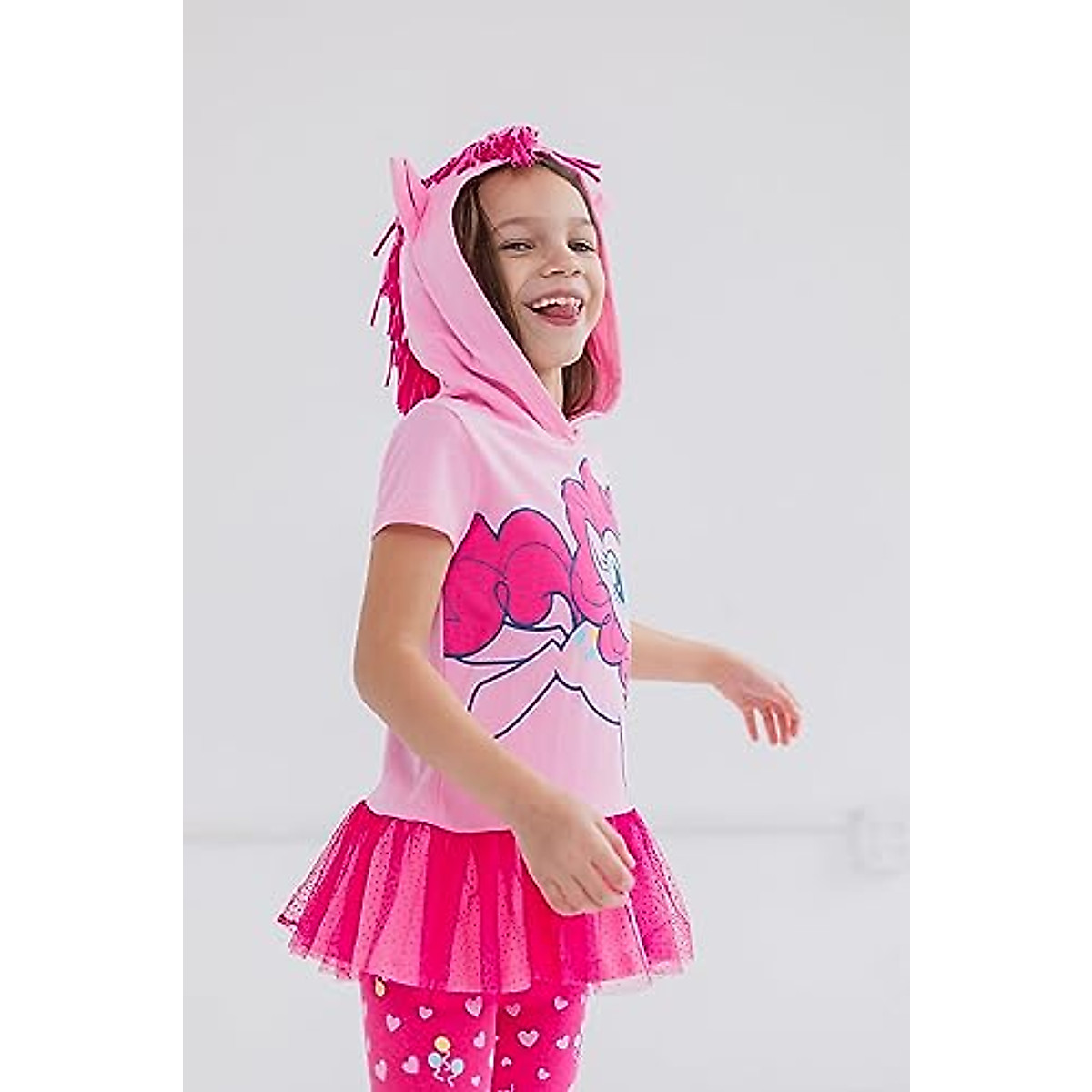 My Little Pony Pinkie Pie Little Girls Cosplay T-Shirt and Leggings 7-8