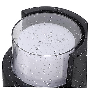 Housoutil Aluminum Waterproof Wall Lamp 6w Warm White Led Outdoor Wall Mount for Deck Step Patio Retaining Wall Corridor Lighting