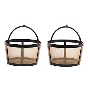 GoldTone Reusable 4 Cup Basket Mr. Coffee Replacement Coffee Filter with Mesh Bottom - Mr. Coffee Permanent Coffee Filter for Mr. Coffee Maker and Brewer - 2 PACK