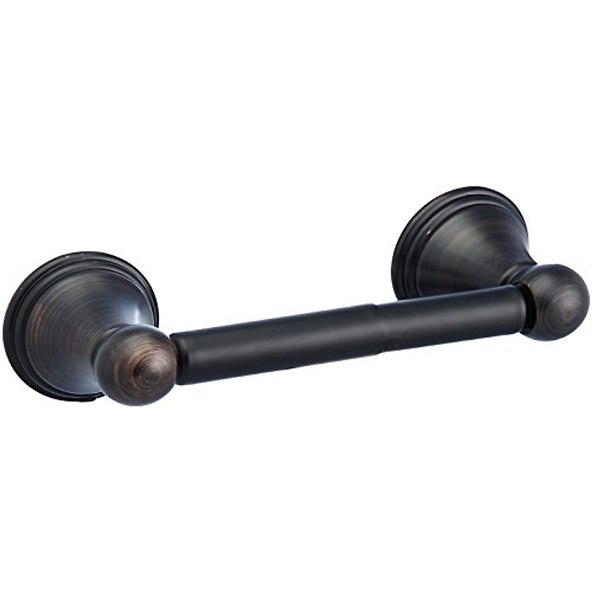 Amazon Basics AB-BR807-OR Modern Towel Ring, 6.3-inch Diameter, Oil Rubbed Bronze & AB-BR809-OR Modern Spring Toilet Paper Holder, Oil Rubbed Bronze