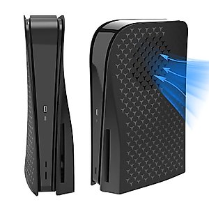 PS5 Console Face Plates,Playstation 5 Accessories with Fan Vents Faceplate，with Dust Filter for Cooling Vents,Shockproof ABS Shell Cover Case (Pattern Disc Edition)