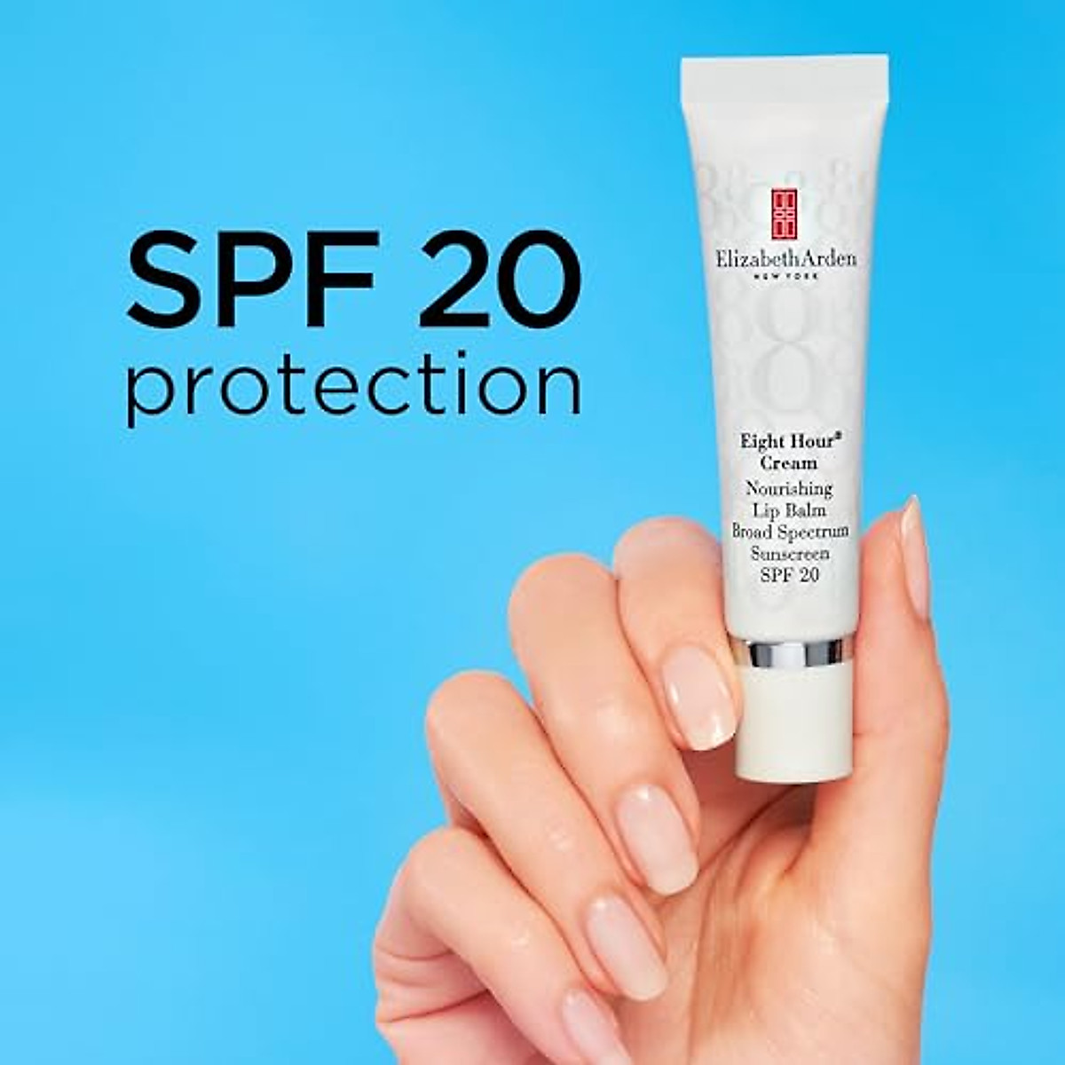 Elizabeth Arden Eight Hour Cream Nourishing Moisturizing Lip Balm,Broad Spectrum Sunscreen SPF 20, 0.5 Ounce