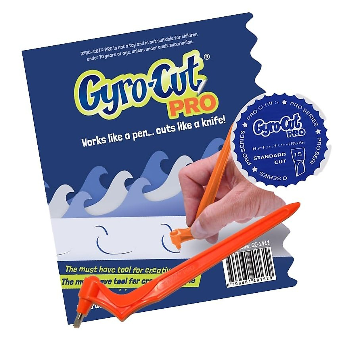 Genuine Gyro-Cut® PRO Ultimate Craft Tool with Rotating Standard Cut Paper Blade