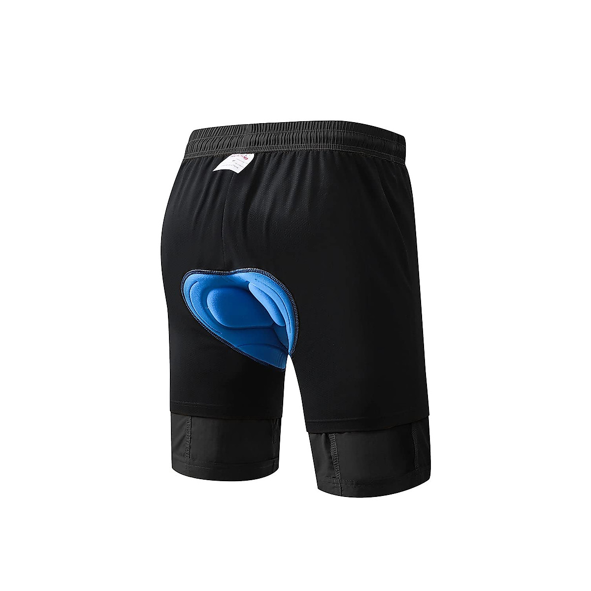 BALEAF Men's Mountain Bike Shorts Loose-fit Bicycle Shorts, Cycling 3D Padded Gel MTB Biking Lightweight SPF 50+ Black Size XL