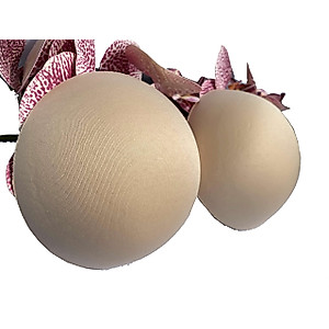 BIMEI Bra Inserts Pads A Pair for Sports Bras, Women's Push Up Bra Inserts Breast Enhancer Cups (Beige, C Cup)