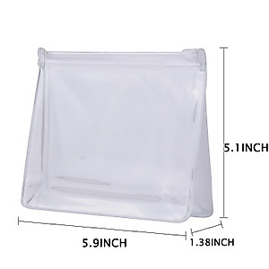 Arroyner 20 PCS Mini Clear Makeup Bag Small Clear Plastic Cosmetic Bags with Zipper Travel Toiletry Makeup Bag