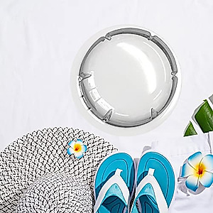 SOIMISS 8Pcs Plastic Hat Stand Rack Tabletop Hat Holders Display Wig Stand Hat Cap Rack Wig Holder for Home Travel 57CM White