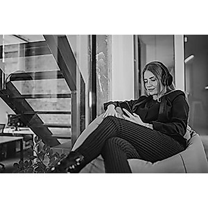 iLive Active Noise Cancellation Bluetooth Headphones, Adjustable Headband, Includes 3.5mm Audio Cable, Black (IAHN40B)