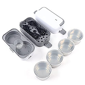 DYRABREST Double-Layer Electric Lunch Box Food Warmer Heater 110V Portable Rice Cooker Heating Container for Home Office Worker Cooking Meals Soup