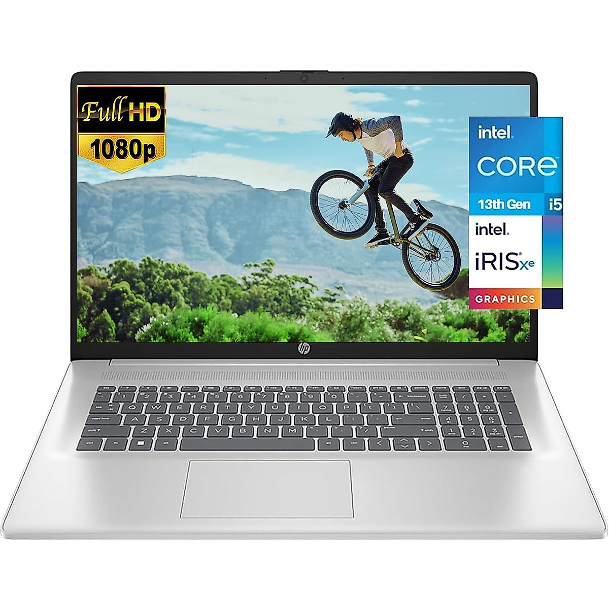 HP 17.3 Laptop, 2023 Best Laptop for Working, 17.3" FHD Display, Intel Core i5 1335U Processor up to 4.6GHz, 32GB RAM, 1TB SSD, Intel Iris Xe Graphics, Wi-Fi 6, Backlit Keyboard, Windows 11 Home