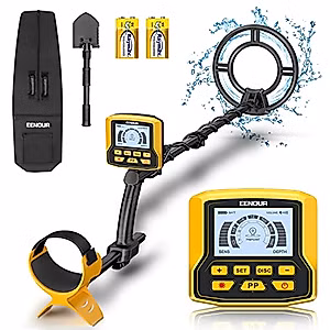 EENOUR Metal Detector for Adults Waterproof - Professional High Accuracy Metal Detectors with 5 Mode, 10" Coil, 10" Detection Depth, Larger LCD Display, Advanced DSP Chip for Treasure Hunting - GC1078