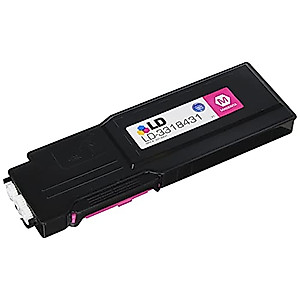 LD Compatible Toner to Replace Dell 331-8431 (XKGFP) Extra High Yield Magenta Toner Cartridge for Dell C3760 and C3765 Laser Printers
