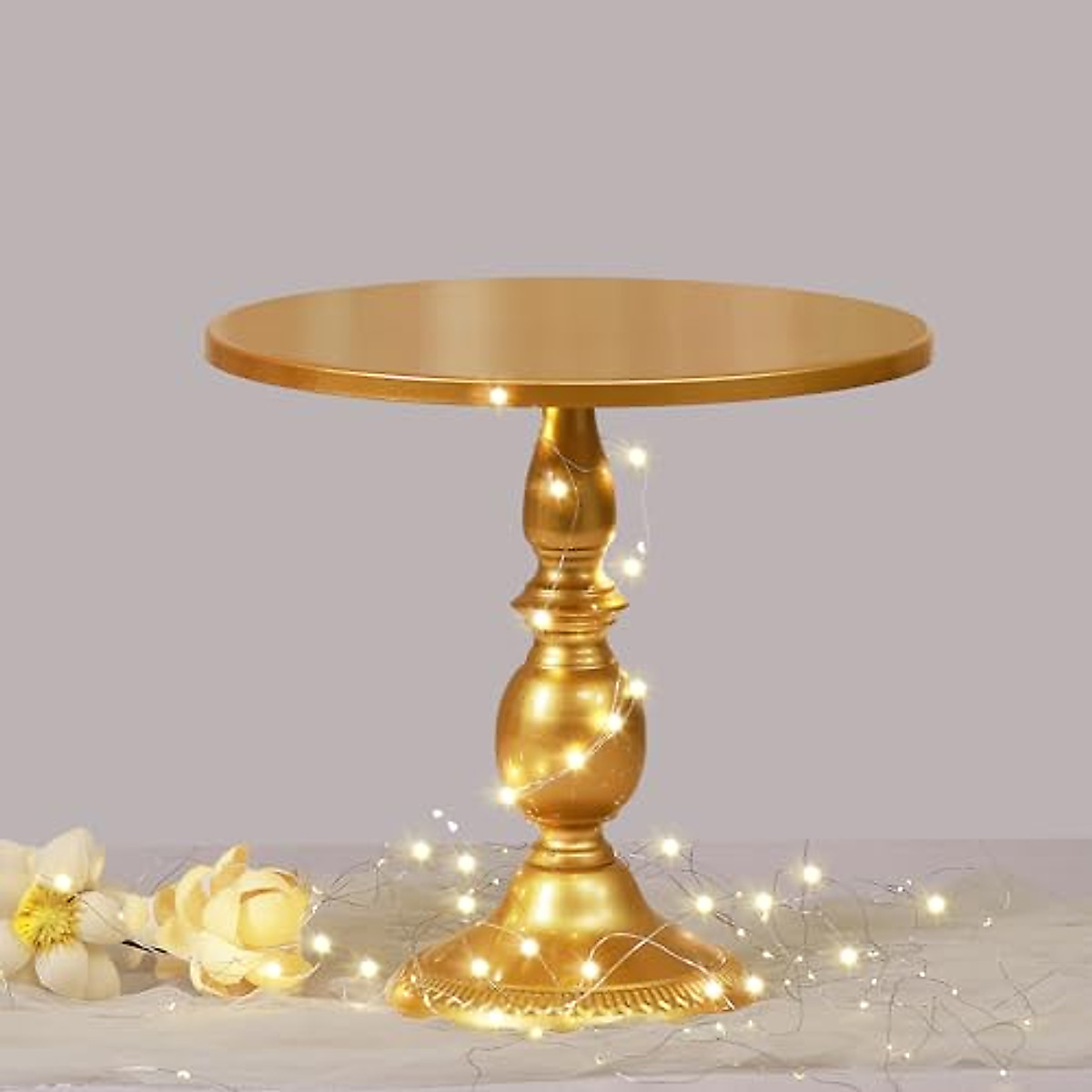 Hotity 12 Inch Cake Stand Round Cupcake Stands Metal Dessert Display Cake Stands, Gold