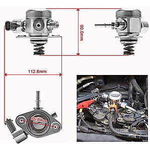 Dasbecan High Pressure Fuel Pump with Seal Compatible With Hyundai Sonata 2011-2014 Kia Sorento Optima 2.0L 2.4L 11-15 Sportage 11-16 Replaces 353202G740 35320-2G720