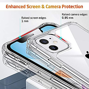 ESR for iPhone 11 Phone Case, iPhone 11 Case Clear, Military-Grade Protection, Shock-Absorbing Corners, Scratch- and Yellowing-Resistant Hard Back, Phone Case for iPhone 11, Air Armor Case, Clear