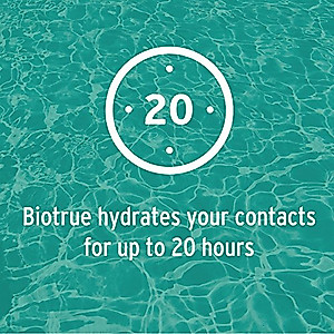 Contact Lens Solution by Biotrue, Multi-Purpose Solution for Soft Contact Lenses, 4 Fl Oz (Pack of 6)