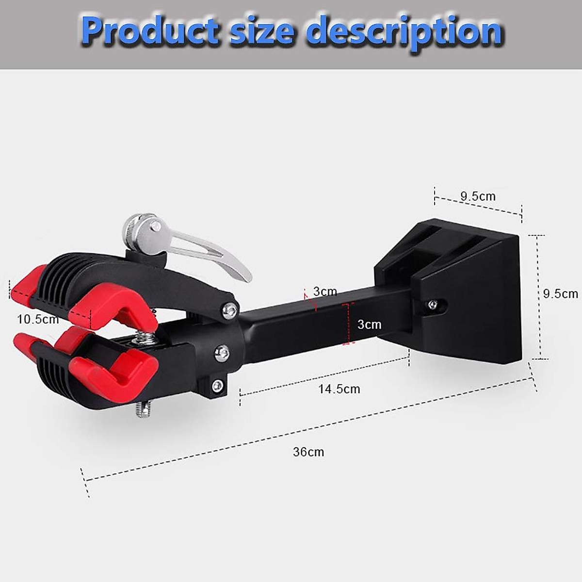 MUYDZ Bike Repair Stand, Foldable Rotatable Bike Wall Mount Workstand Bicycle Mechanic Maintenance for Storage Road Mountain Bike