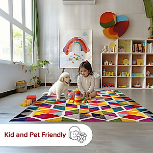 nuLOOM Maris Colorful Geometric Tiles Accent Rug, 3x5, Multi