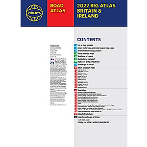 2022 Philip's Big Road Atlas Britain and Ireland: (A3 Spiral binding) (Philip's Road Atlases)
