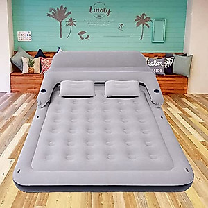 Tialoer King Size Inflatable Air Mattress Sofa Bed for Camping with Adjustable Back Sofa（No Air Pump）
