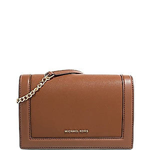 Michael Kors Jet Set Large Logo Crossbody (Brown)