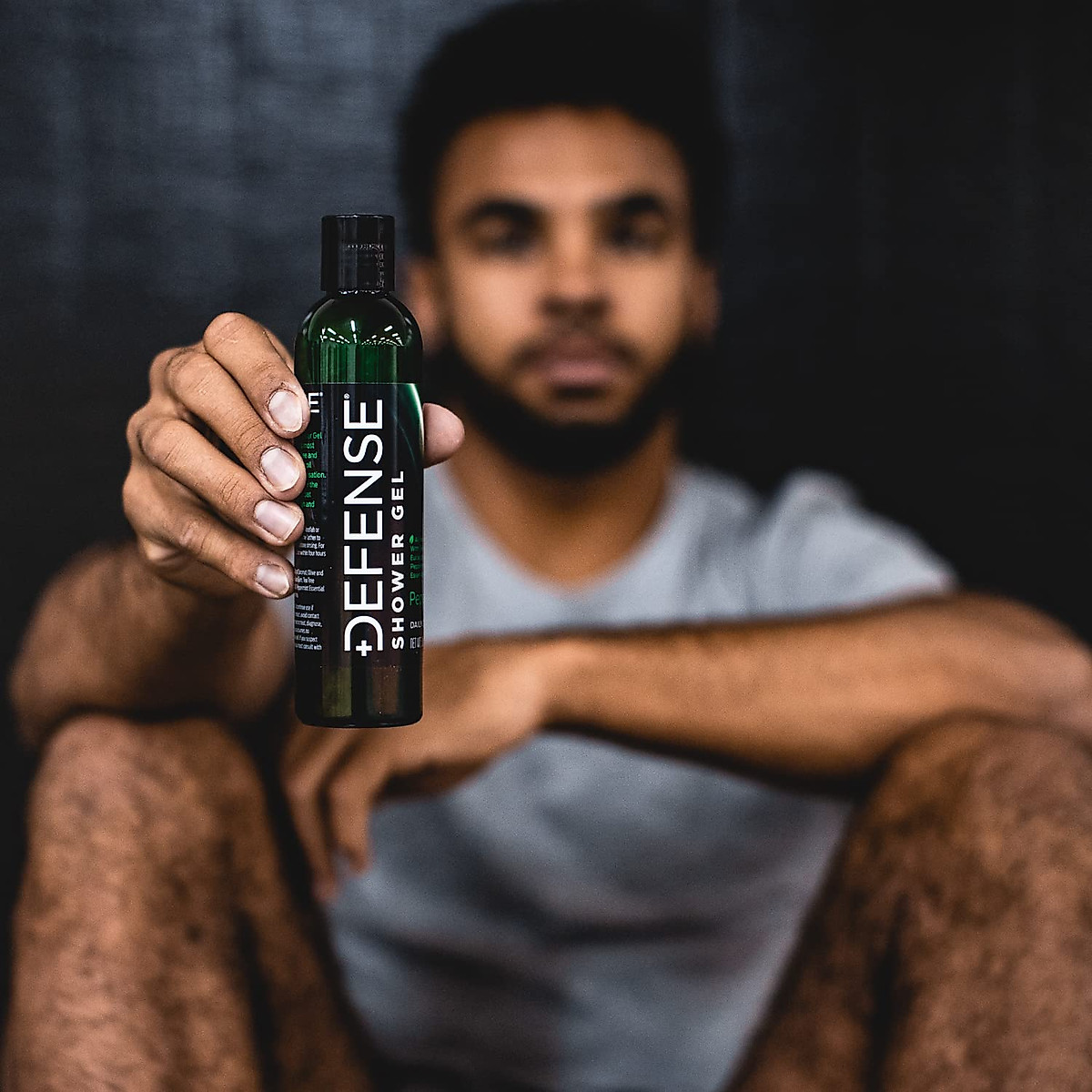 Defense Soap Organic Peppermint Body Wash | All Natural Mint Shower Gel with Tea Tree Oil, Eucalyptus Oil. Wrestling Inspired, For All Mens & Womens Skin Types. 8 oz