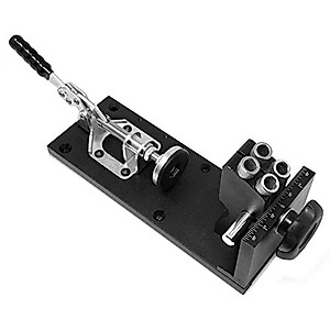 WEN Pocket Hole Jig Kit, Metal, Step Drill Bit, Self-Tapping Screws, and L-Base (WA1527)