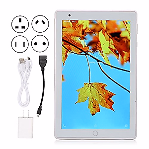 Pomya Android Tablet,8inch HD Tablet, Octa Core Dual Camera Calling Tablet,2GB 32GB Dual Cards Dual Standby for Android 11 (Gold)