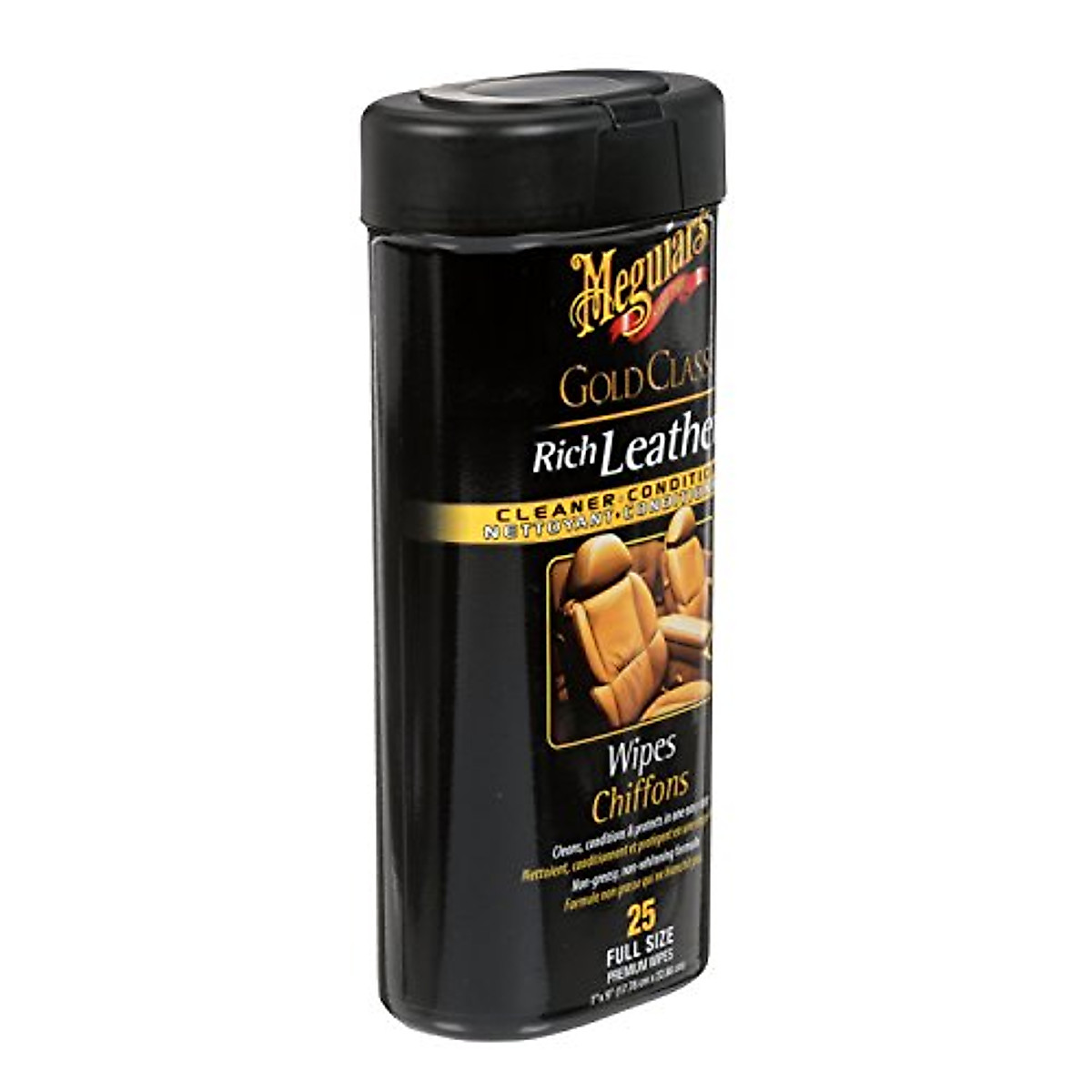 25 Pack Gold Class Leather Wipes