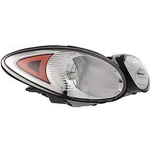 Evan Fischer Driver and Passenger Side Headlight Compatible with 2005-2007 Buick LaCrosse & 2005-2007 Allure - GM2518142, GM2519142