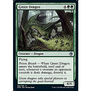 Magic: the Gathering - Green Dragon (186) - Foil - Adventures in The Forgotten Realms