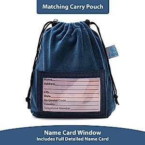 Inflatable Travel Neck Pillow: Extra-Soft, Cushion. For Airplanes, Trains, Cars, Portable Travel Accessory-With Carrying Pouch For cell phone and Passport Etc. (Blue)