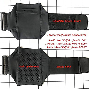 Ailzos Equestrian Riders On The Leg Cell Phone Holder for Calf, Running Sports Armband for iPhone 6 6S 7 8 X Plus, Samsung Galaxy S9/8/7/6, Workouts Arm Band Strap Pouch for Jogger Hiker, Gray