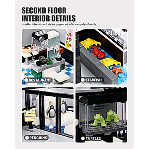 Nifeliz Street Ocean Museum Aquarium Building Blocks and Engineering Toy, Construction Set to Build, Model Set and Assembly Toy for Teens and Adult (2249 Pieces)