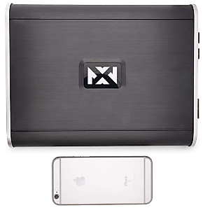 NVX VAD17001 Monoblock 1-Ch Class D Amplifier 3400W Max, 1700W RMS High Power, 1/2/4-ohm Stable, Low Pass X-Over, Bass Boost, Remote Subwoofer Bass Knob, for Car/Truck/Marine/UTV/Motorcycle