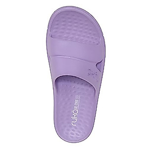 Ryka Womens Restore Recovery Slide Sandal, Purple, 9 US