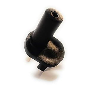 StaticTek Banana Jack Outlet Plug Adapter | Universal Ground 3 Prong Outlet Earth Connection | ESD Control | Black Light Weight Unbreakable Plastic | 1 Piece | STI - DES - 09838