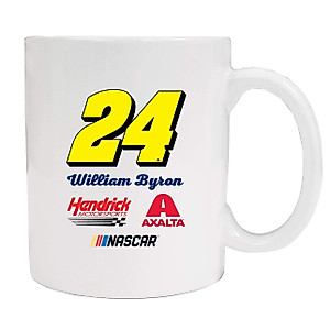 R and R Imports, Inc William Byron #24 Ceramic White Mug New for 2020 (White).
