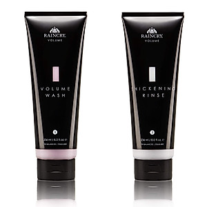 RAINCRY Volume Shampoo & Conditioner Bundle Set - 236mL - For Fine to Normal Hair - Free From Parabens, Sulfates, and Phthalates - Natural, Professional Hair Product