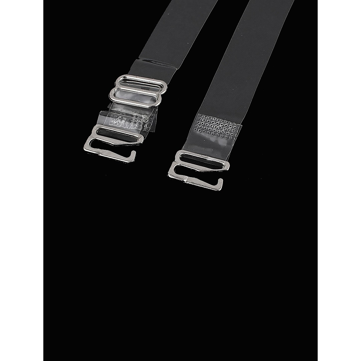 Allegra K 1Pair Non-Slip Clear Bra Straps Replacement Invisible Transparent Bra Shoulder Straps Width: 1.0cm/ 3/8" Clear-Silver Buckle