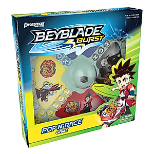 Beyblade Burst Pop 'N' Race - Race to The Finish with Classic Gameplay and Self-Contained Die Popper by Pressman