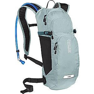 CamelBak Women's Lobo 9 Bike Hydration Pack - Helmet Carry - Magnetic Tube Trap- 70oz, Blue Haze/Black
