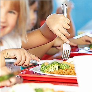 LIANYU 15-Piece Kids Silverware Set, Stainless Steel Toddler Utensils Flatware Set, Child Cutlery Tableware Set for 5, Include knife Fork Spoon, Mirror Finished, Dishwasher Safe