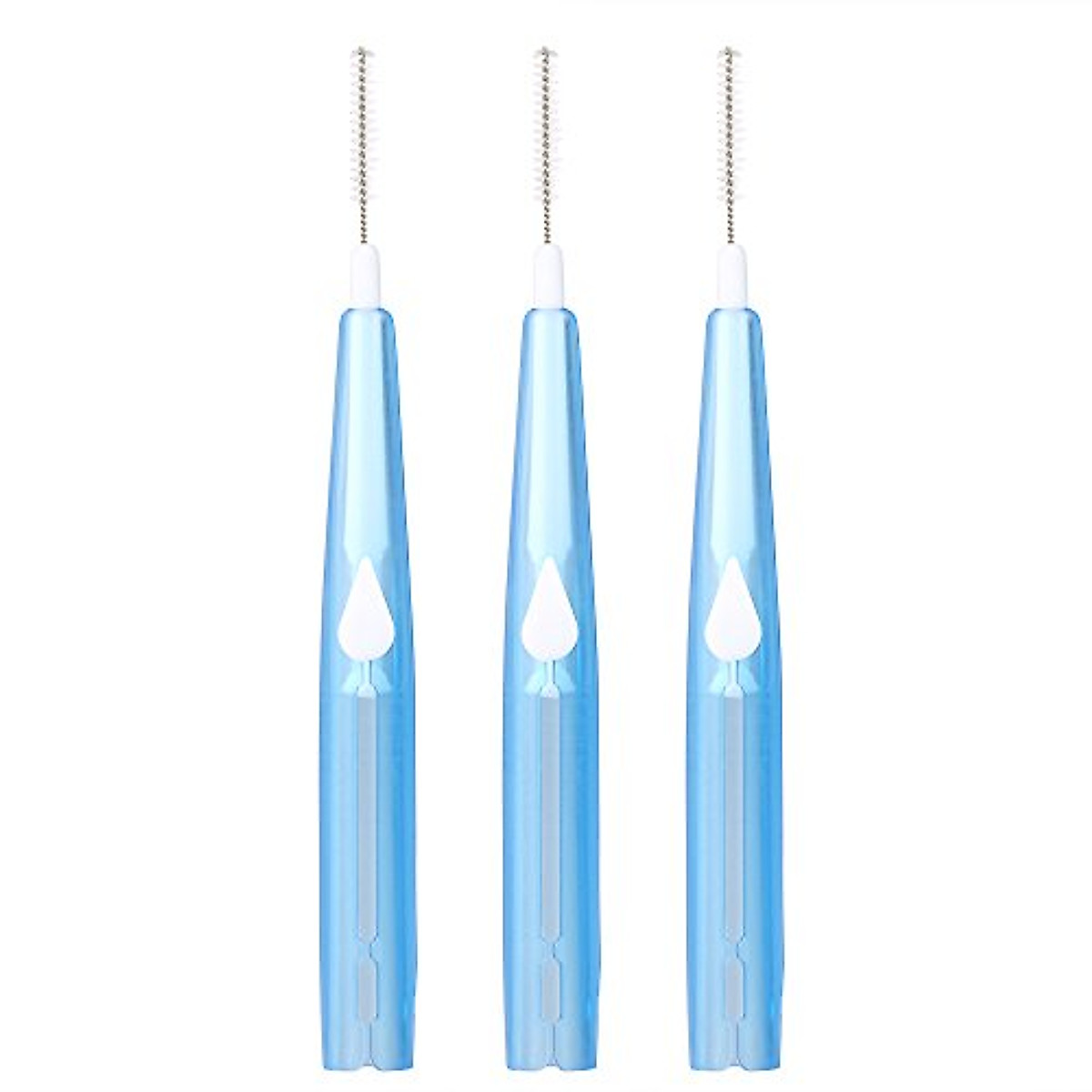 Interdental Slim Brush Anself 60Pcs Dental Floss Picks Refill Inter-Dental Brush Teeth Stick Toothpick Flosser for Oral Deep Clean Health Care