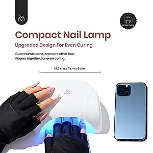 beetles Gel Polish Curing Lamp 36W U V, Fast Drying LED Nail Dryer Compact Manicure Light with Timer Setting Sensor DIY Nail Home