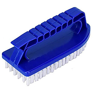 TOPINCN Swimming Pool Step Corner Brush Hand-held Door Window Tools with Fine Bristles Nonslip Handle