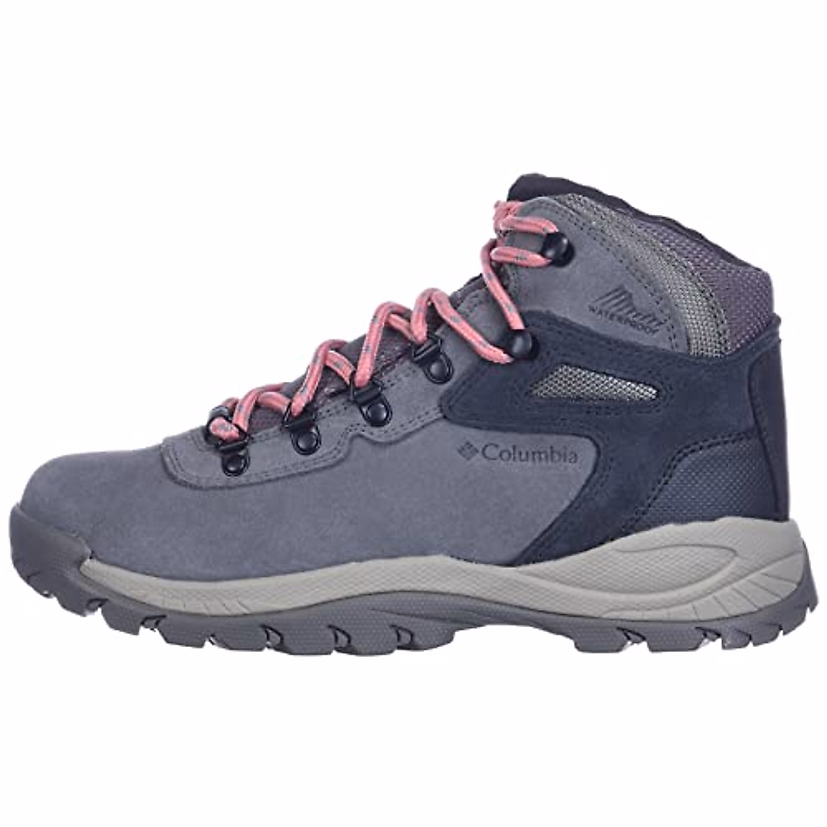 Columbia Women's Newton Ridge Plus Waterproof Amped, Stratus/Canyon Rose, 8.5